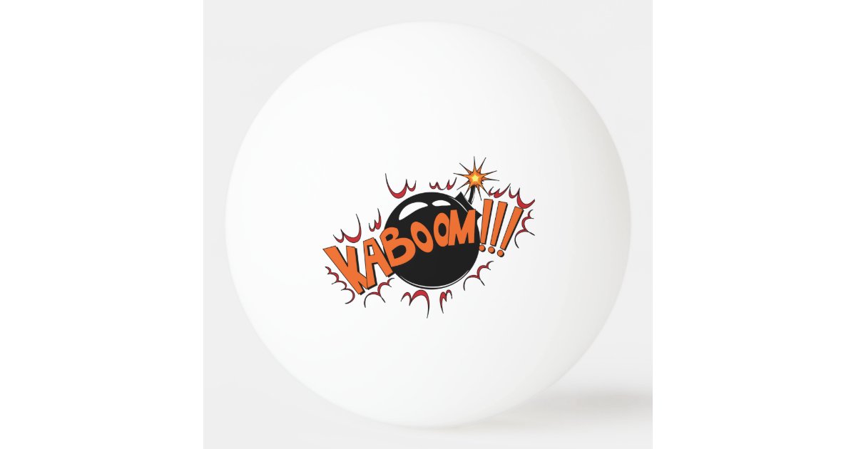Pop Art Comic Style KaBoom! Ping-Pong Ball | Zazzle