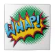 Pop Art Comic Style Whap! Ceramic Tile | Zazzle