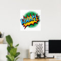 Pop Art Comic Style Whap! Poster | Zazzle
