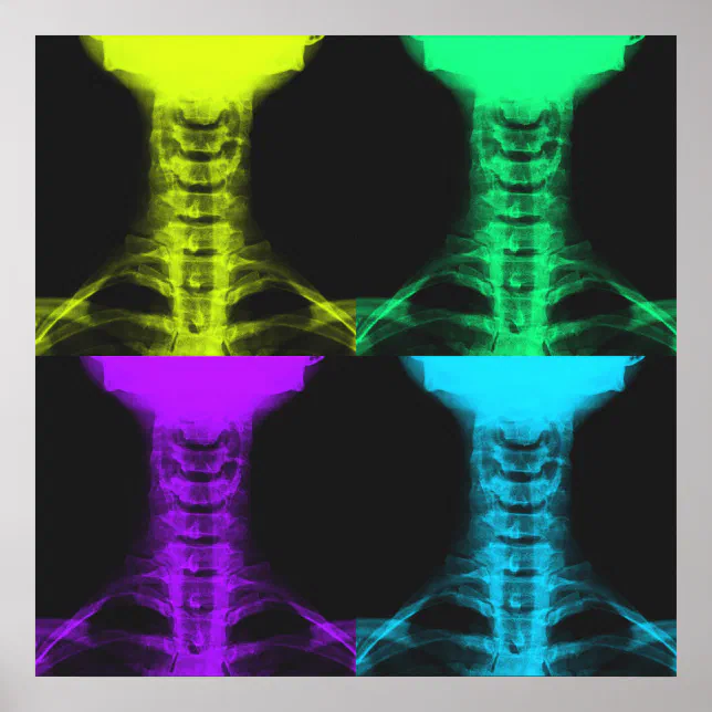 Pop Art Digital X-Ray Poster | Zazzle