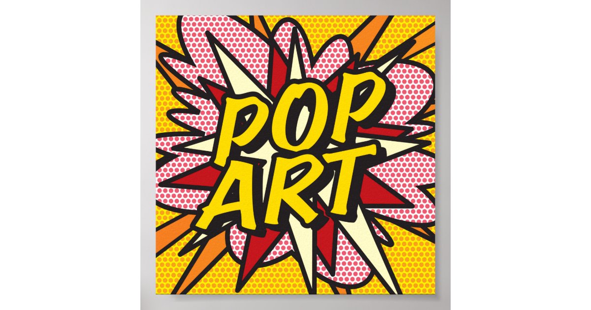 POP ART Fun Retro Comic Book Poster | Zazzle