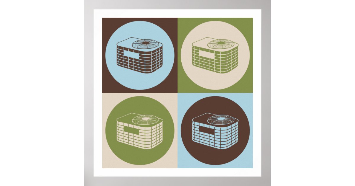 Pop Art HVAC Poster | Zazzle