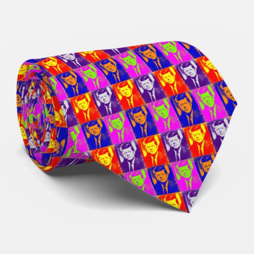 Pop Art Jack JFK John F. Kennedy Neck Tie | Zazzle