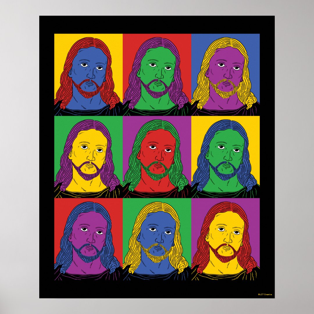 Pop Art Jesus Poster | Zazzle