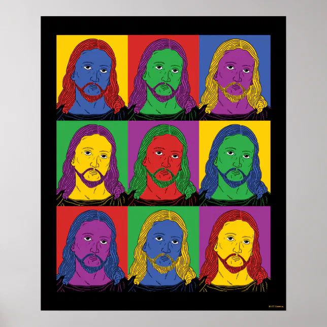 Pop Art Jesus Poster | Zazzle