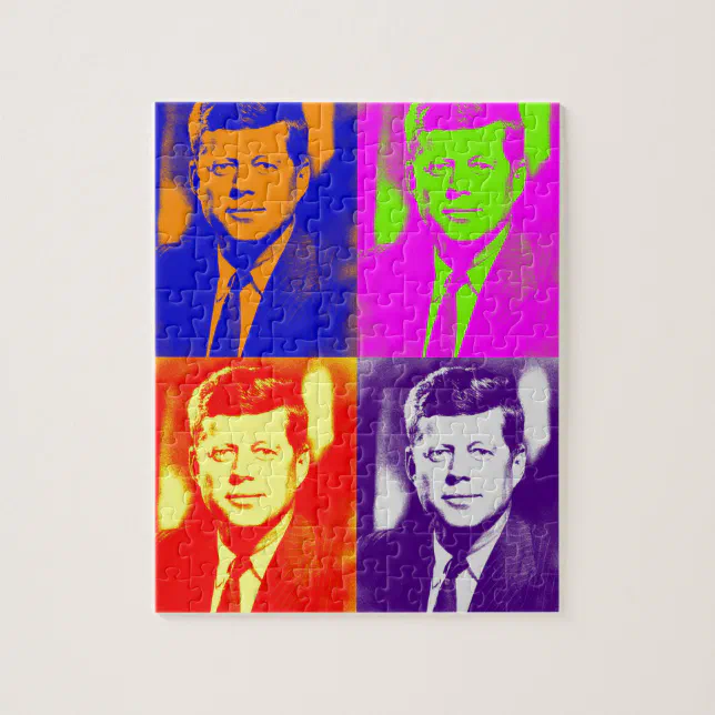 Pop Art JFK John F. Kennedy Jigsaw Puzzle | Zazzle