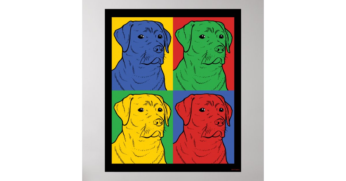 Pop Art Labrador Retriever Poster | Zazzle