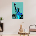 Pop Art Lady Liberty Poster | Zazzle