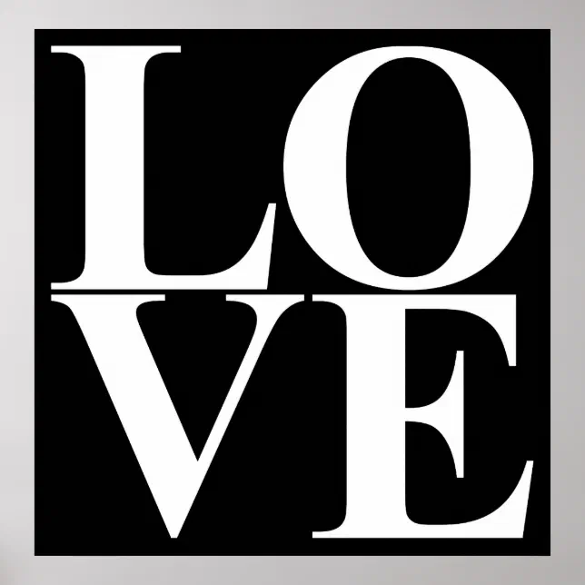 Pop Art LOVE Poster | Zazzle