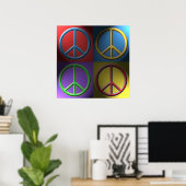 Pop Art Peace Sign Poster | Zazzle