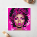 Pop Art Power: Empowering Women Pop Art Note Card | Zazzle