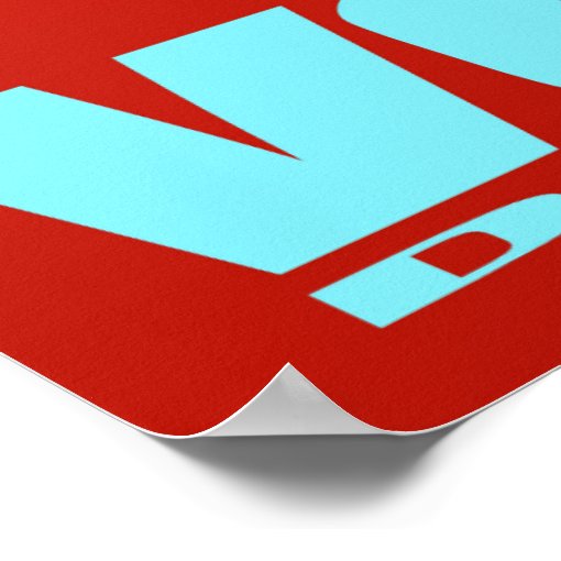 Pop-Art Red & Aqua Vote Dammit Susan B. Anthony Poster | Zazzle