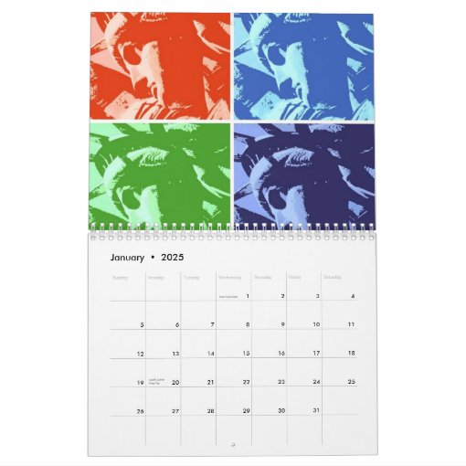 Pop Art Statue of Liberty Calendar | Zazzle
