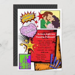 Pop Art Wedding Invitation | Zazzle