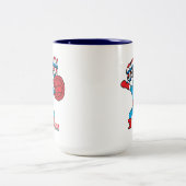 Pop Captain America with Logo Two-Tone Coffee Mug | Zazzle