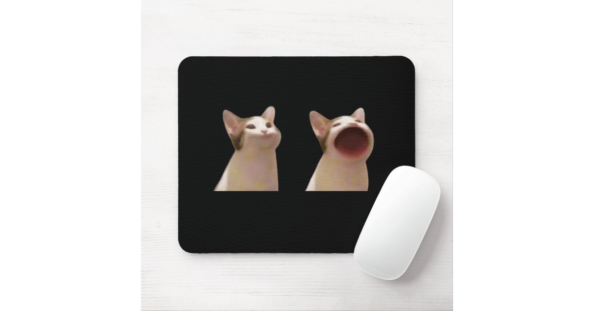 Pop Cat Meme Mouse Pad | Zazzle