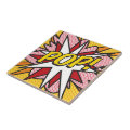 POP Fun Retro Comic Book Pop Art Ceramic Tile | Zazzle