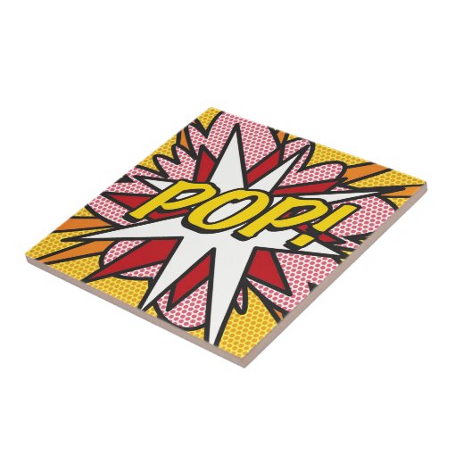 POP Fun Retro Comic Book Pop Art Ceramic Tile | Zazzle