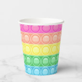 Pop It Birthday Party Paper Cup, Girl Birthday Paper Cups | Zazzle