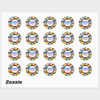 Pop It Birthday Sticker, Fidget Birthday Sticker | Zazzle