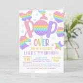Pop It Pop On Over Party Invitation - Pastel | Zazzle