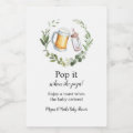 Pop it when she Pops Wine Label | Zazzle