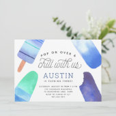 Pop On Over & Chill | Popsicle Kids Birthday Party Invitation | Zazzle