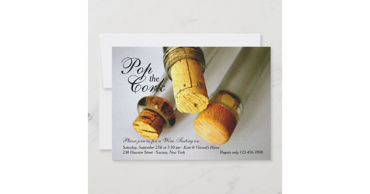Pop the Cork Invitation | Zazzle