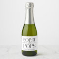 Pop When She Pops Personalized Baby Shower Favor Sparkling Wine Label ...