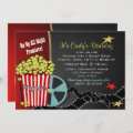 Popcorn and a Movie Sleep over Invitation | Zazzle