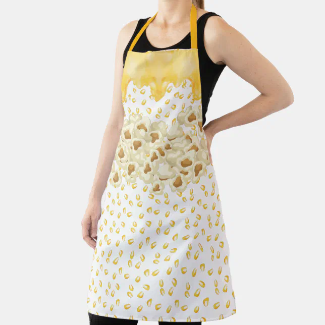 Popcorn and Melted Butter Apron | Zazzle