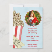 Popcorn Birthday Party Invitation | Zazzle
