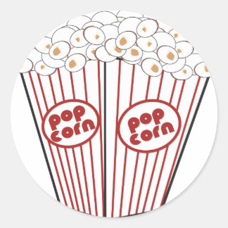 Popcorn Stickers | Zazzle