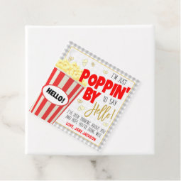Popcorn Gift Tag | Zazzle