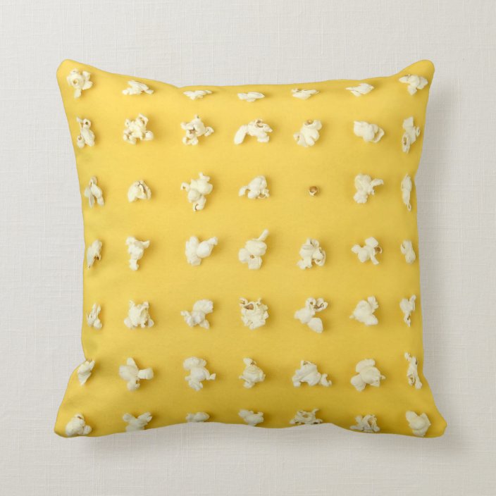 Popcorn Kernels Throw Pillow | Zazzle.com