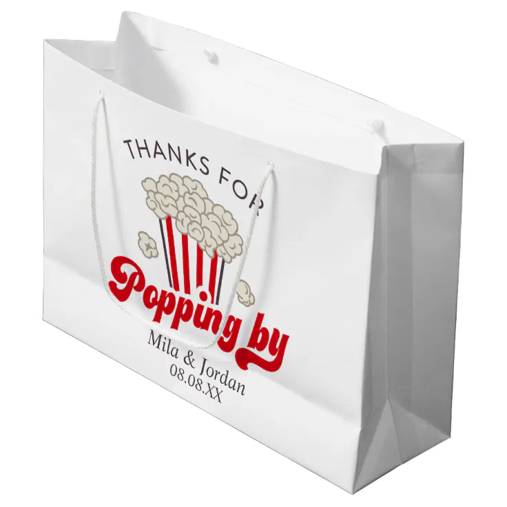 Popcorn Party Favor Gift Bag | Zazzle