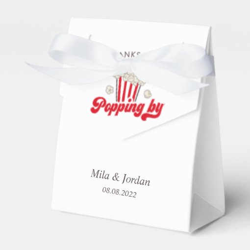 Popcorn Party Favor Gift Box | Zazzle