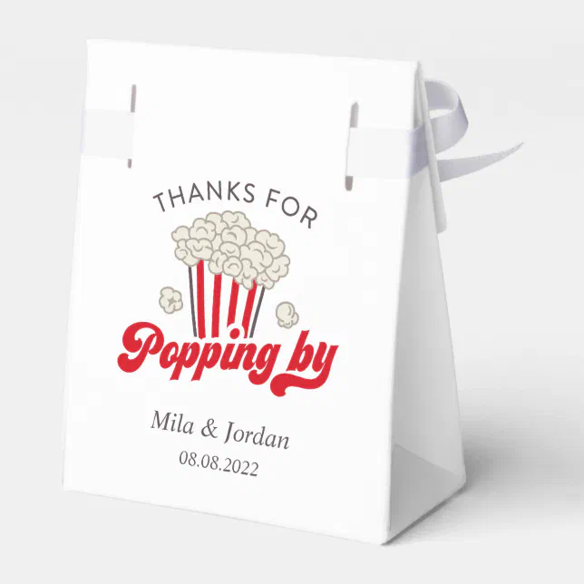 Popcorn Party Favor Gift Box | Zazzle