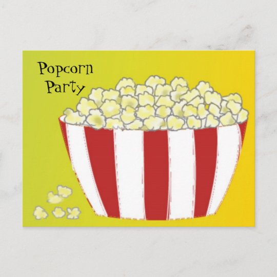 Popcorn Party Invitation | Zazzle.com