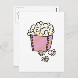 popcorn postcard | Zazzle