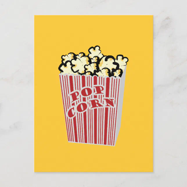 Popcorn Postcard | Zazzle