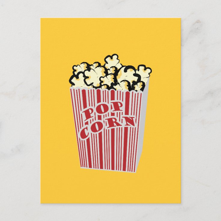 Popcorn Postcard | Zazzle