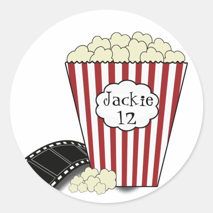 Popcorn Sticker | Zazzle.com