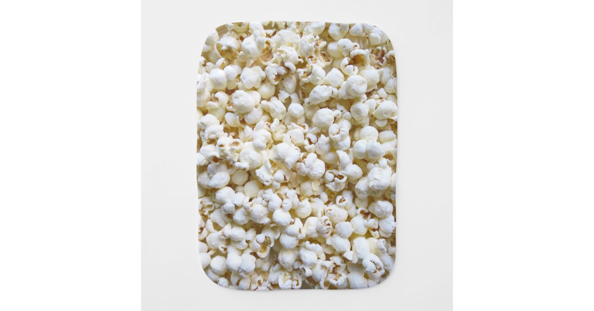 Popcorn Texture Photography Burp Cloth | Zazzle