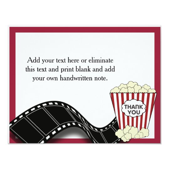 Popcorn Thank You Card | Zazzle.com