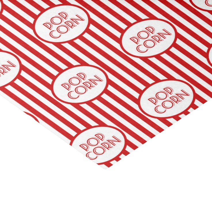 Popcorn word art party fun tissue tissue paper | Zazzle