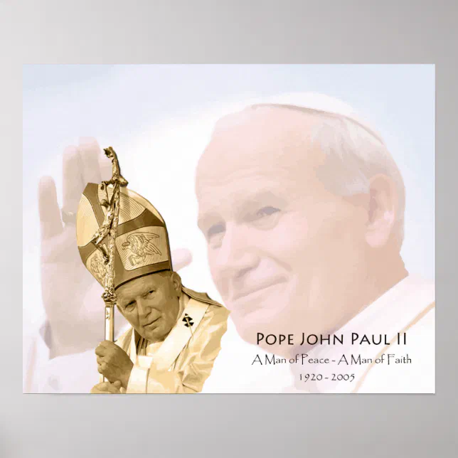 Pope John Paul II Collage Poster | Zazzle