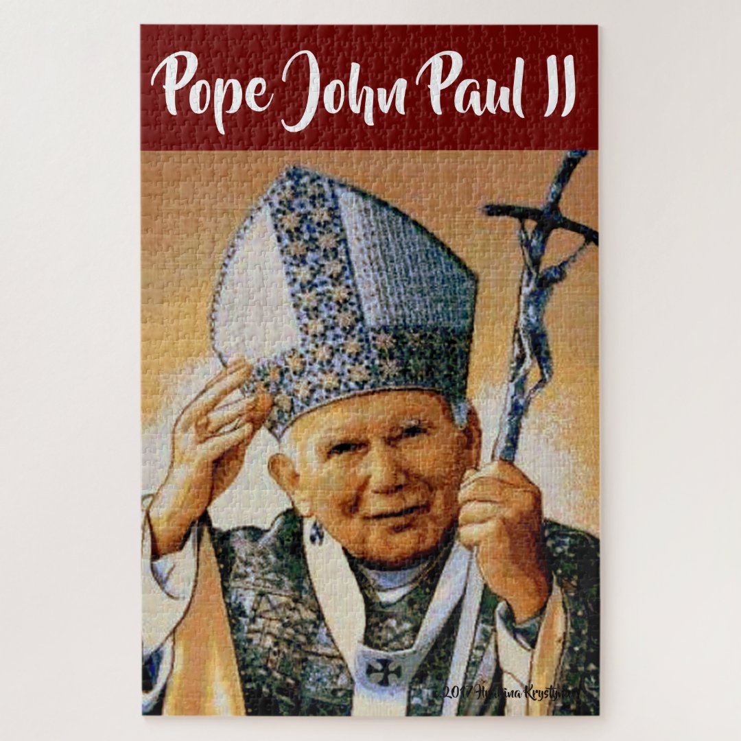 Pope John Paul II JIGSAW PUZZLE...THE POLISH POPE Jigsaw Puzzle | Zazzle
