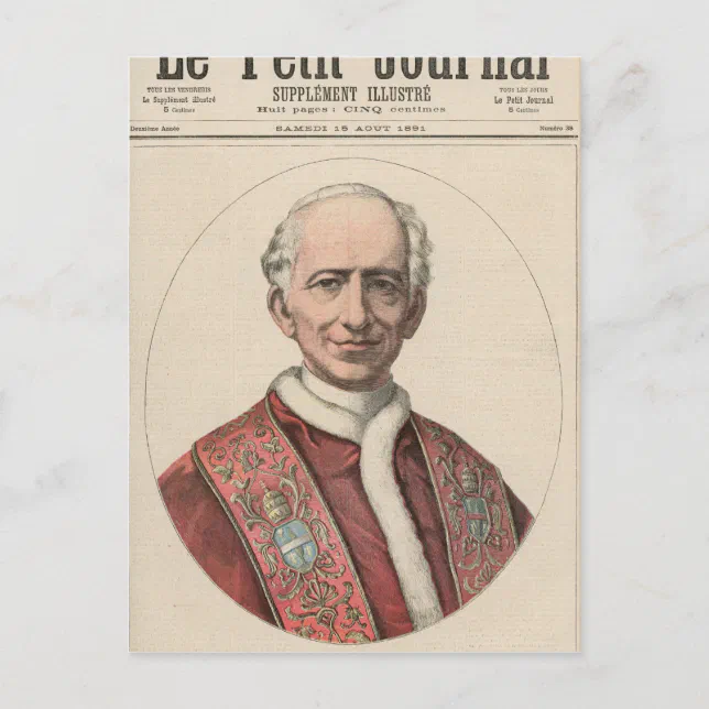 Pope Leo XIII Postcard | Zazzle