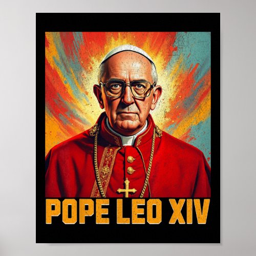 New POPE LEO XIV - NEW POPE LEO XIV CATHOLIC POPE POSTER Gifts ...